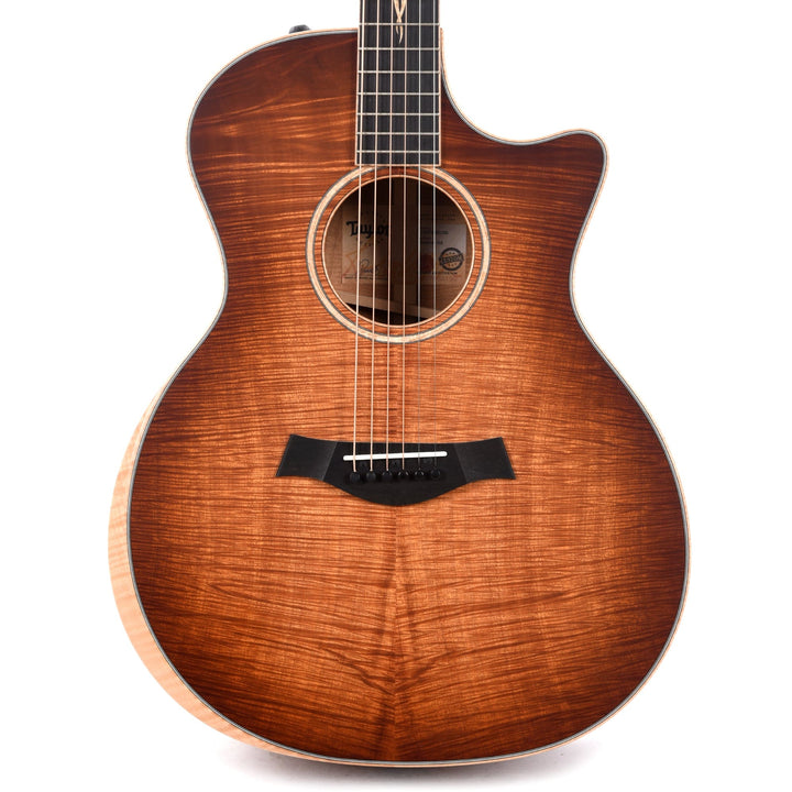 Taylor Custom Grand Auditorium Master Grade Koa Satin Shaded Edgeburst ...