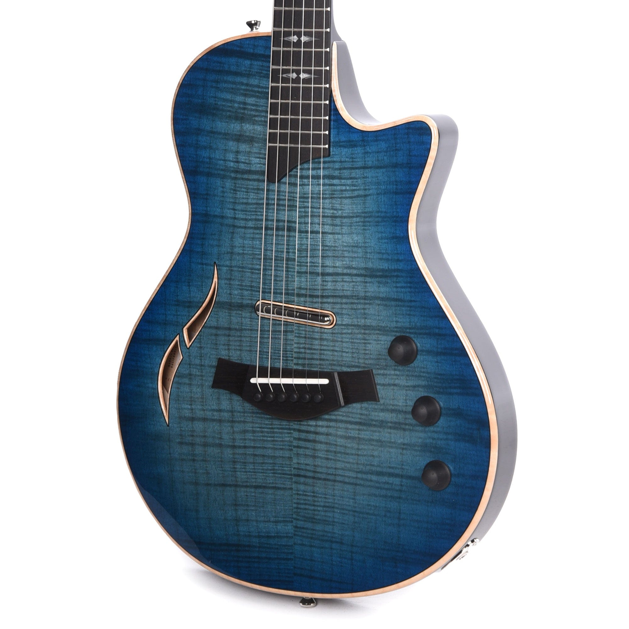 Taylor T5z Pro Figured Big Leaf Maple Harbor Blue – Chicago Music Exchange
