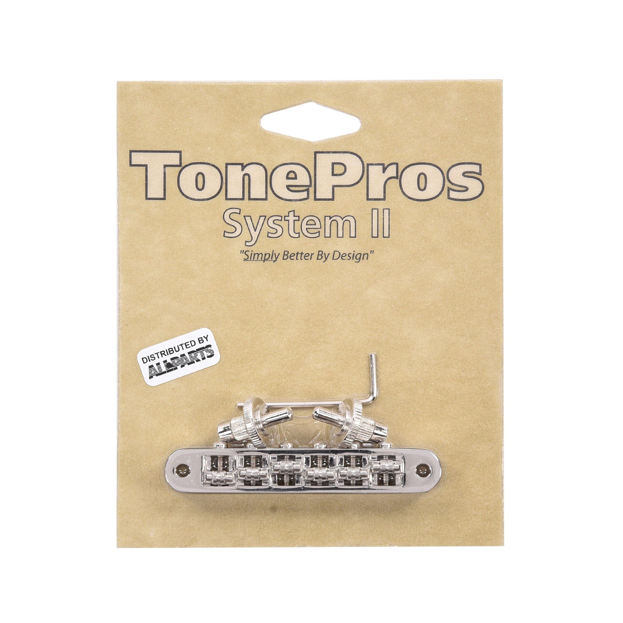 TonePros TP6R Nashville Style Roller Tunematic Bridge Nickel – Chicago ...