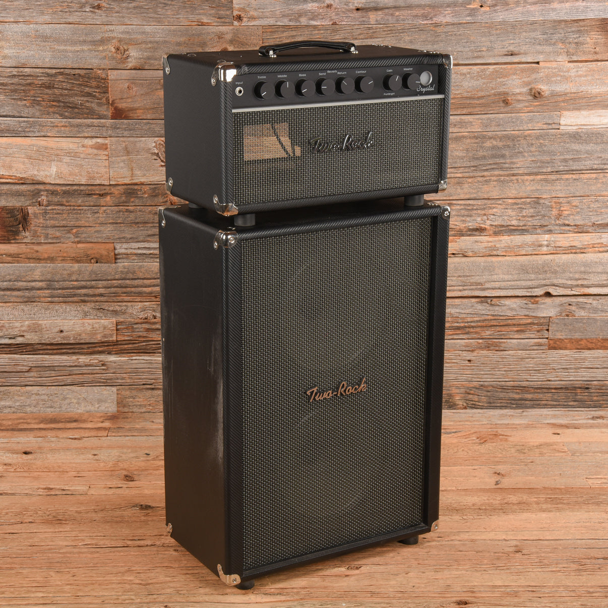 Two Rock Crystal 6L6 50-Watt Guitar Amp Head with Matching 2x12 Cabine ...