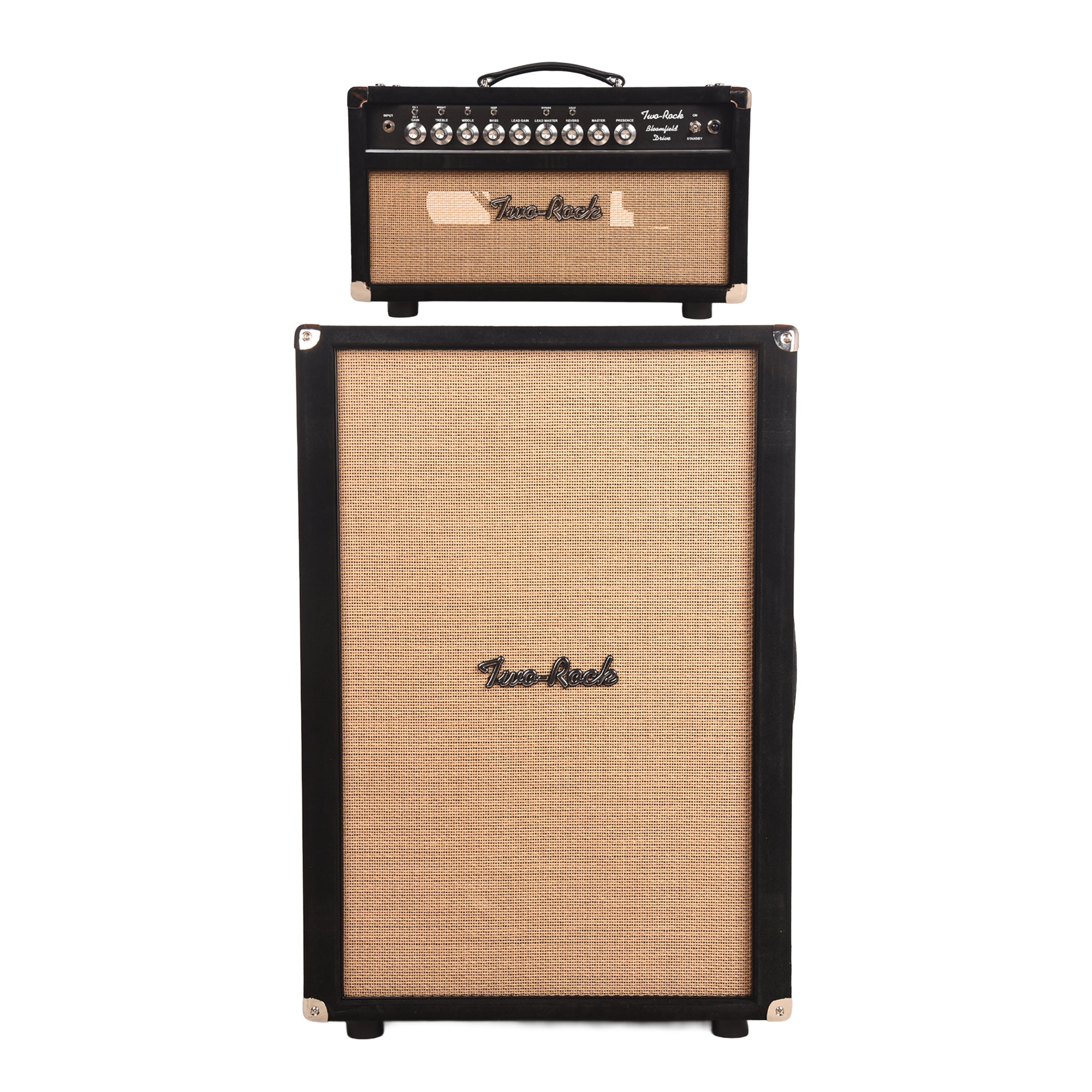 Two Rock Bloomfield Drive 100/50W Head 2x12 Vertical Cabinet Black Sue ...