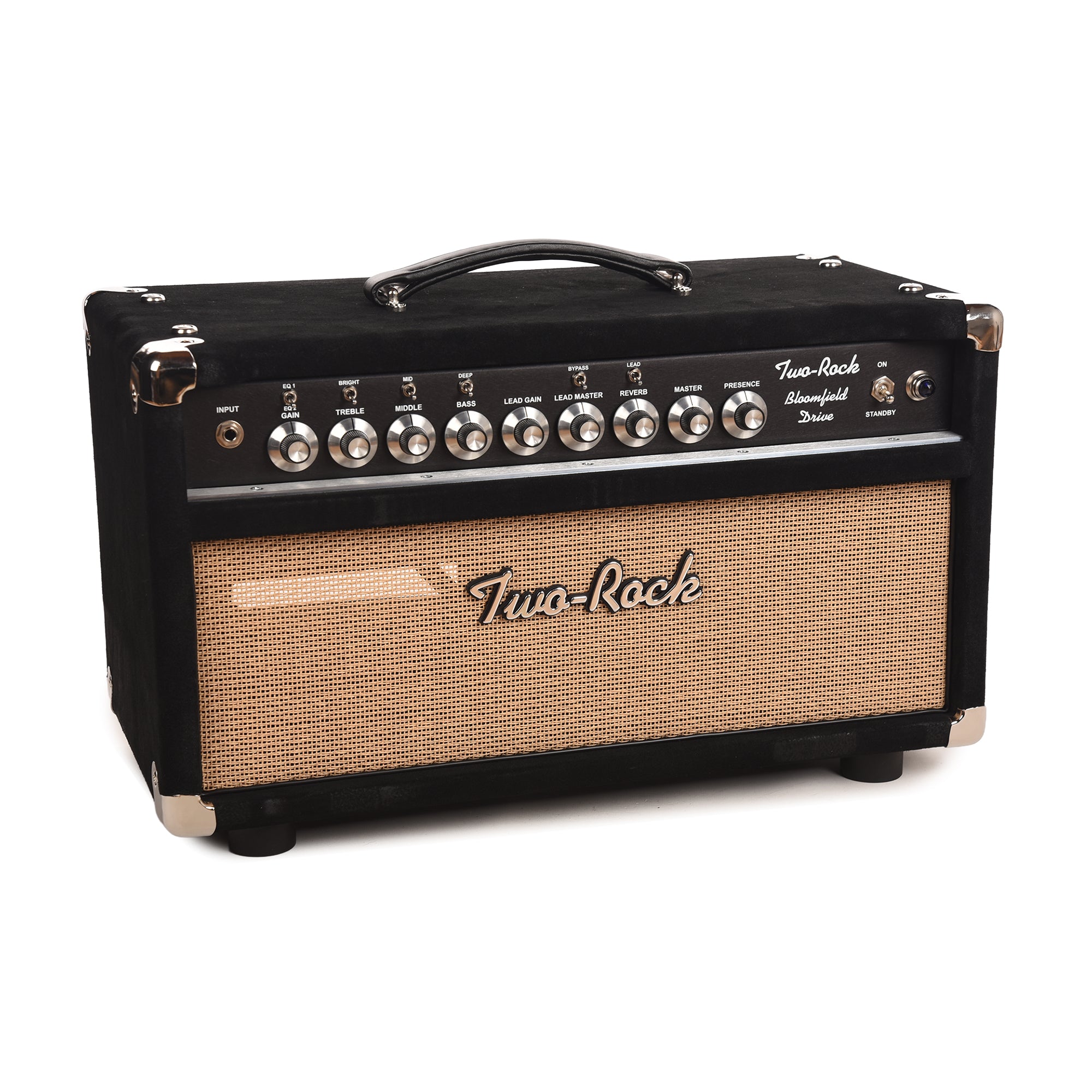 Two Rock Bloomfield Drive 100/50W Head Black Suede w/ Cane Grill ...