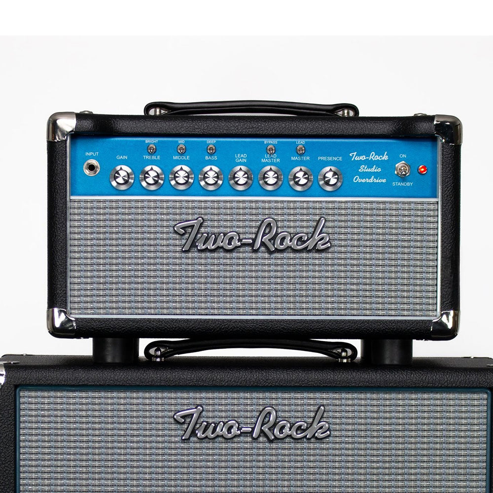 Two Rock Studio Overdrive 2-Channel Tube Amp Head Black Bronco w/ Blue ...