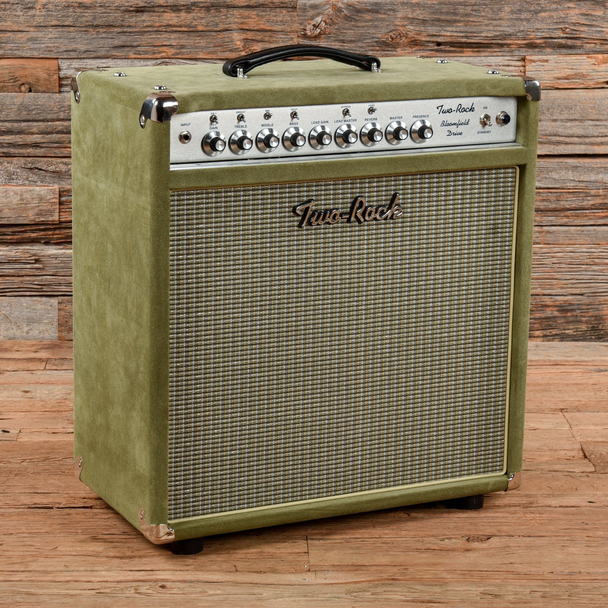 Two Rock Bloomfield Drive 100/50W 1x12" Guitar Combo Amp Green Suede ...