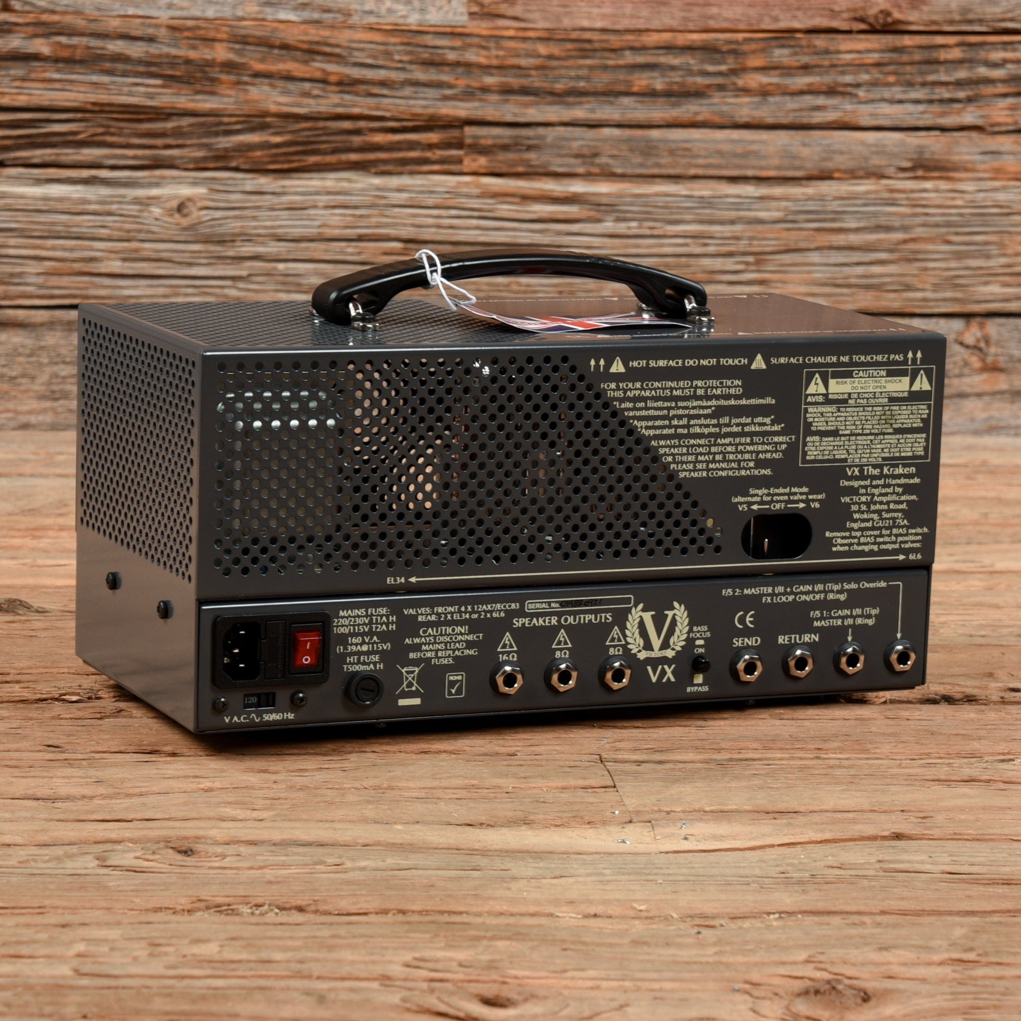 Victory VX The Kraken Compact Series 2-Channel 50-Watt Guitar Amp Head ...