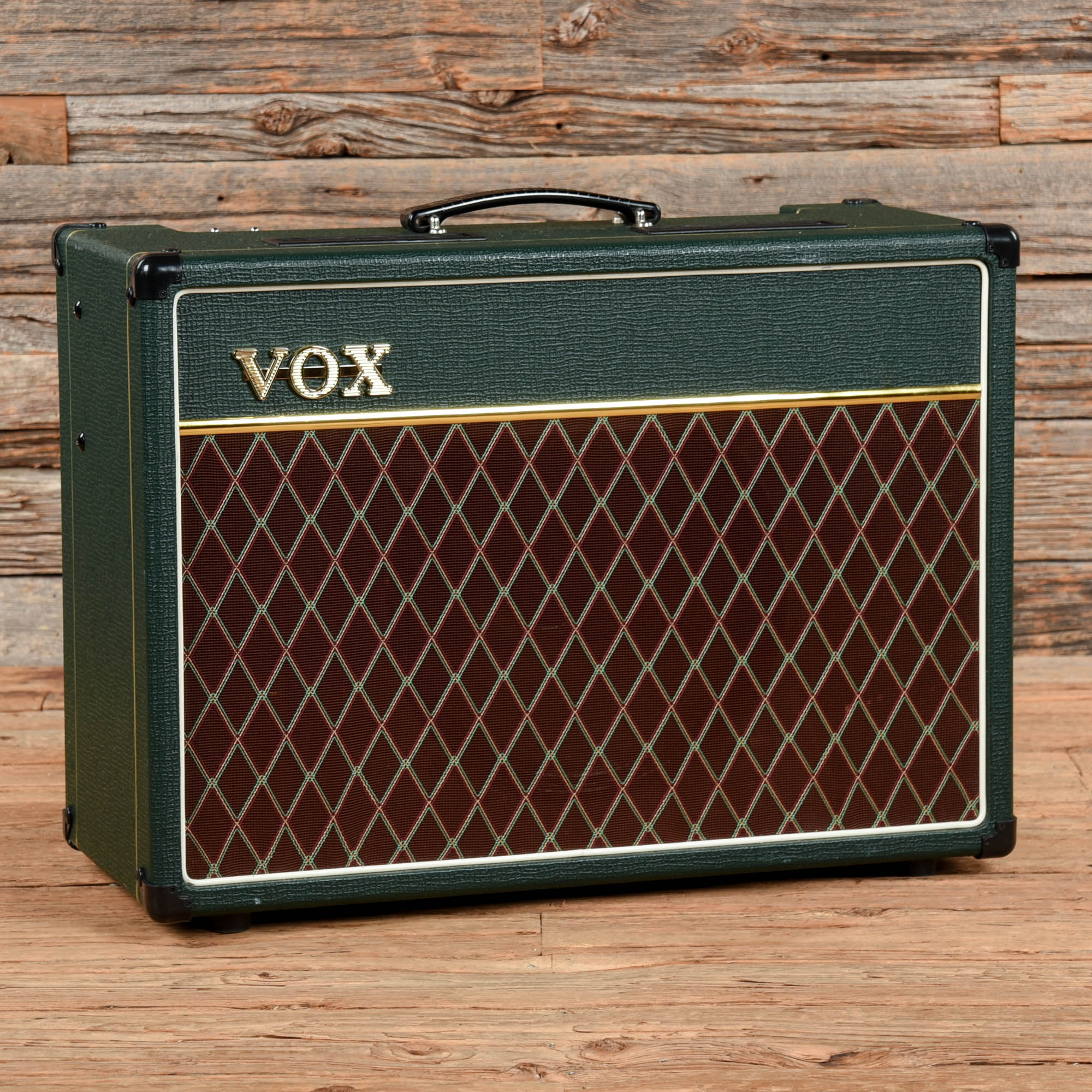 Vox AC15C1 2-Channel 15-Watt 1x12" Guitar Combo Amp British Racing Gre ...