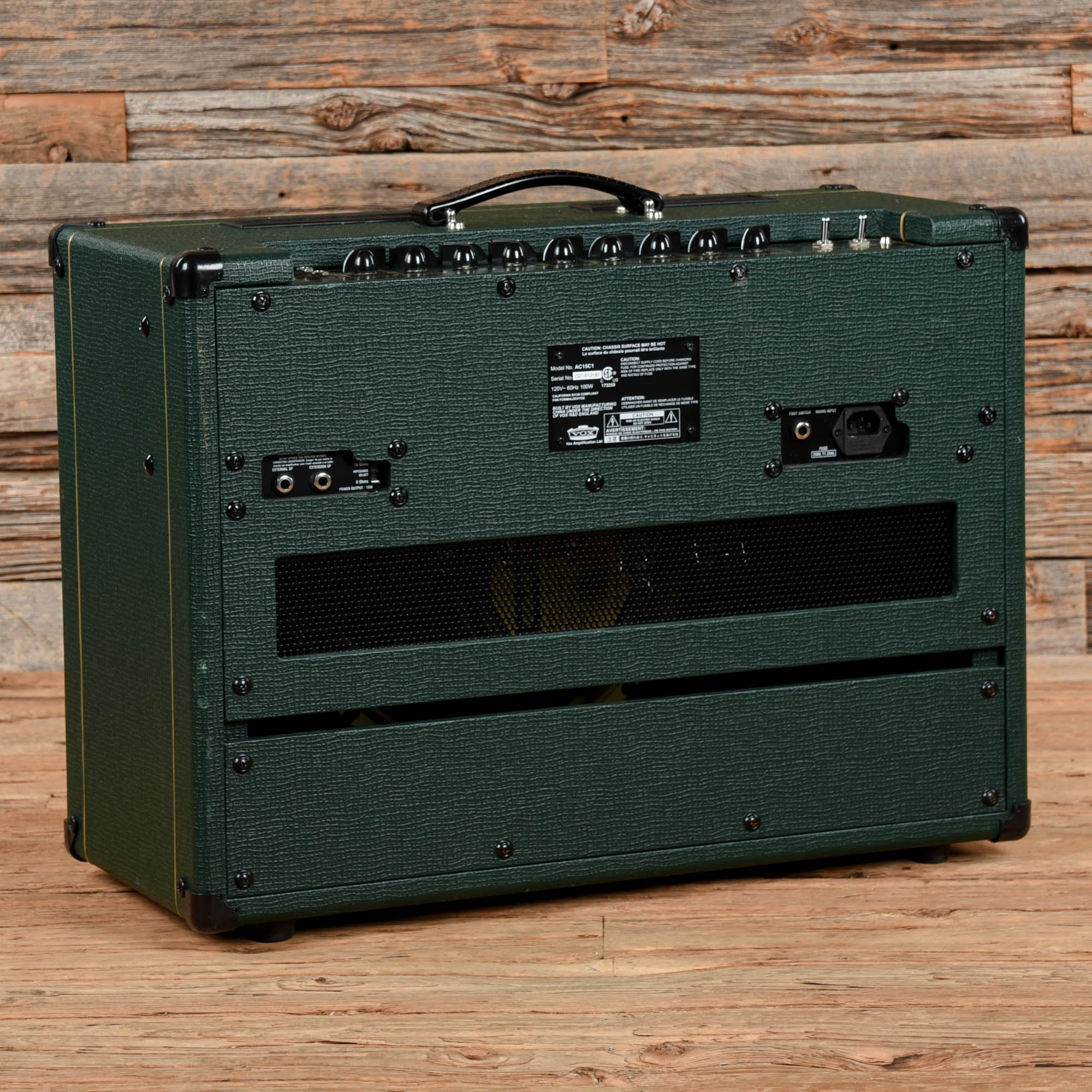 Vox AC15C1 2-Channel 15-Watt 1x12" Guitar Combo Amp British Racing Gre ...