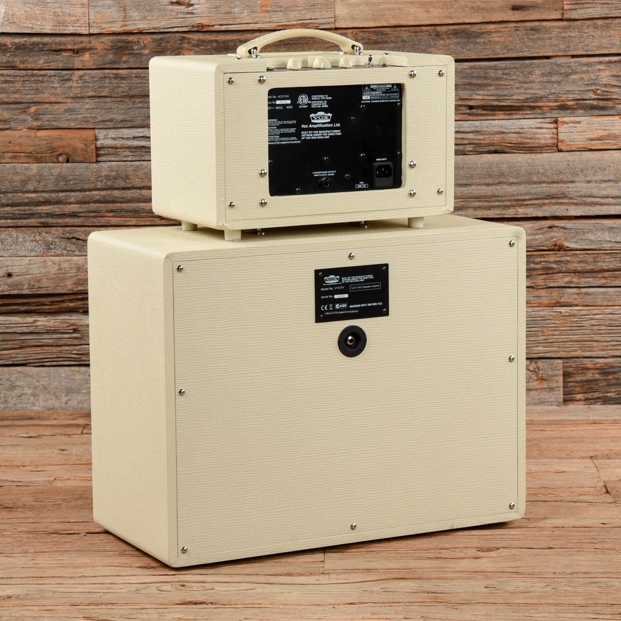 Vox AC4TVH Mini Guitar Amp Half Stack with V112TV Cab – Chicago Music ...