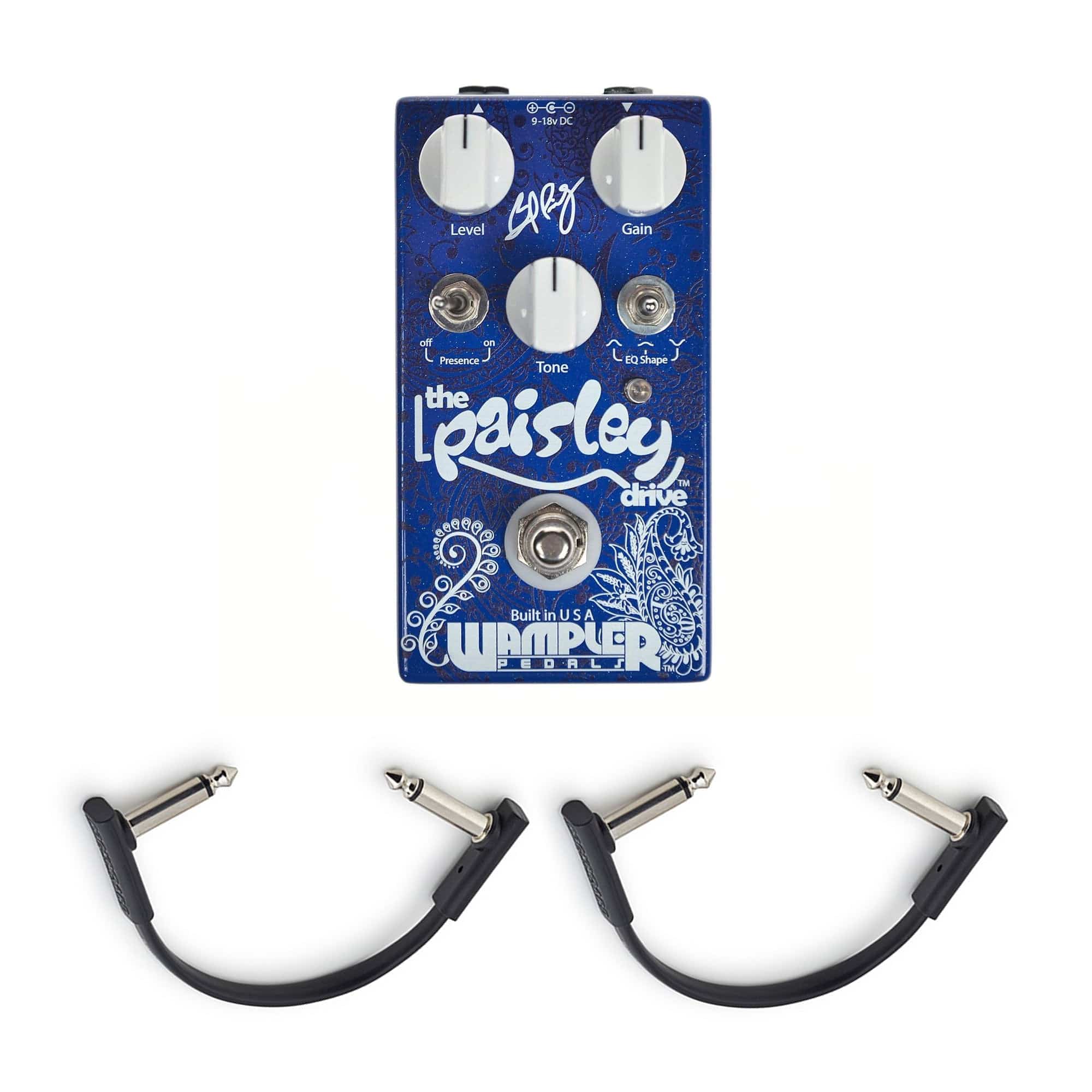 Wampler Paisley Drive v2 w/(2) Rockboard Flat Patch Cables Bundle ...