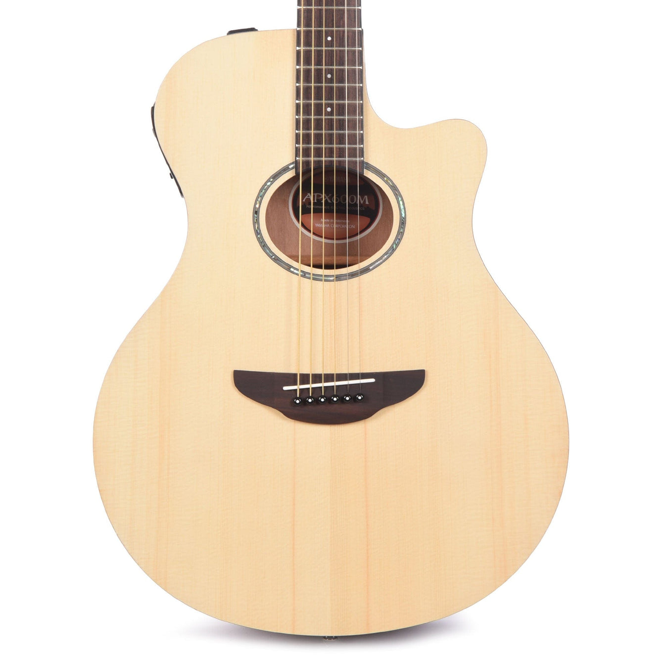 Yamaha APX600M Thinline Acoustic/Electric Guitar Natural Satin ...