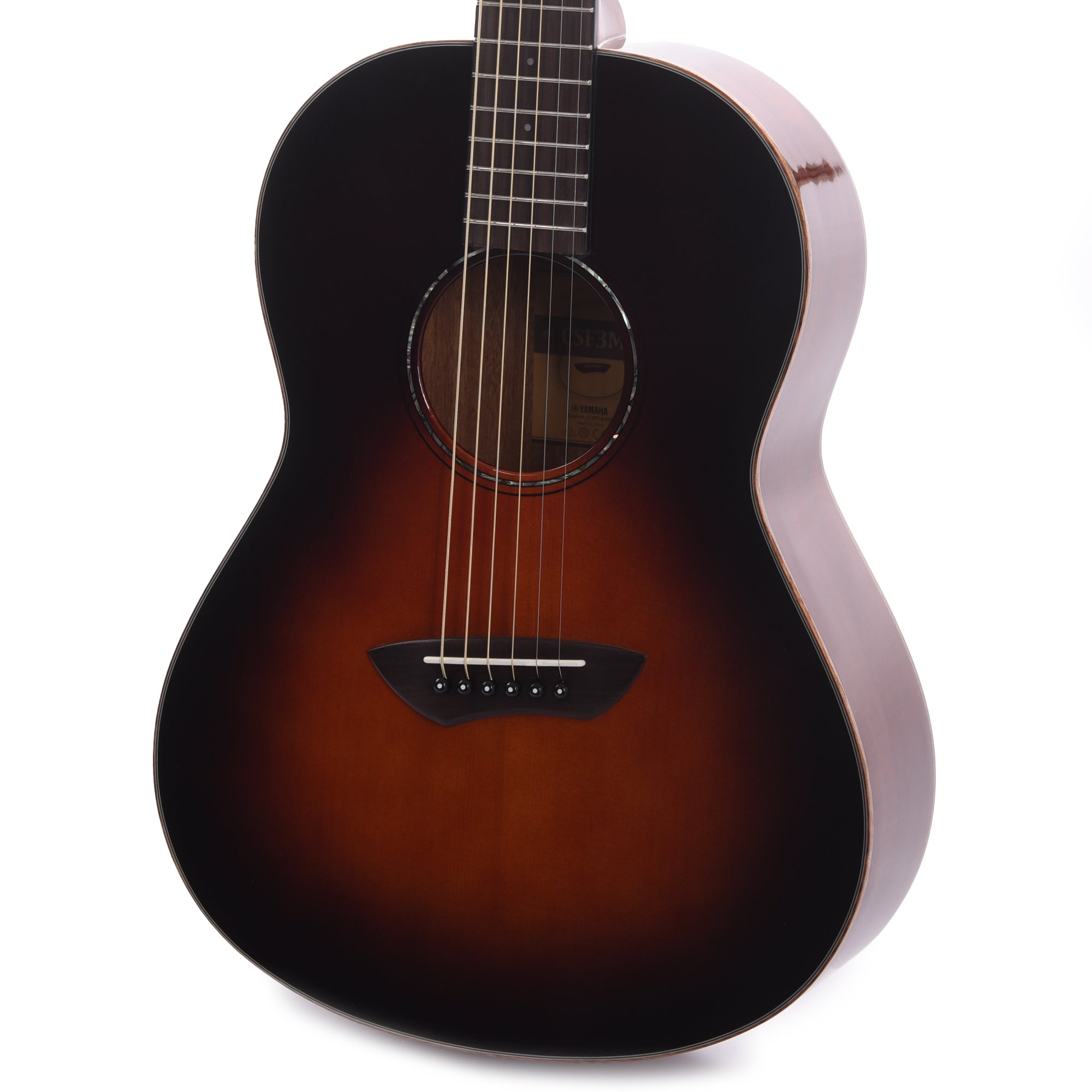 Yamaha CSF3M Parlor Acoustic/Electric Guitar Tobacco Sunburst – Chicago ...