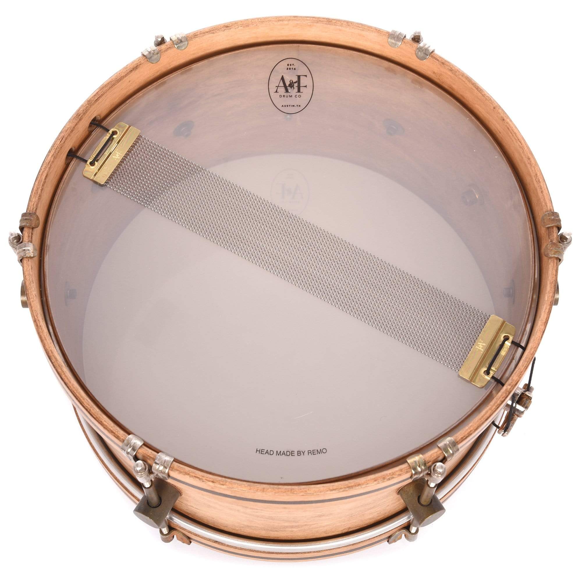A&F Drum Co. 6.5x14 Field Snare Drum Espresso Maple w/Wood Hoops ...