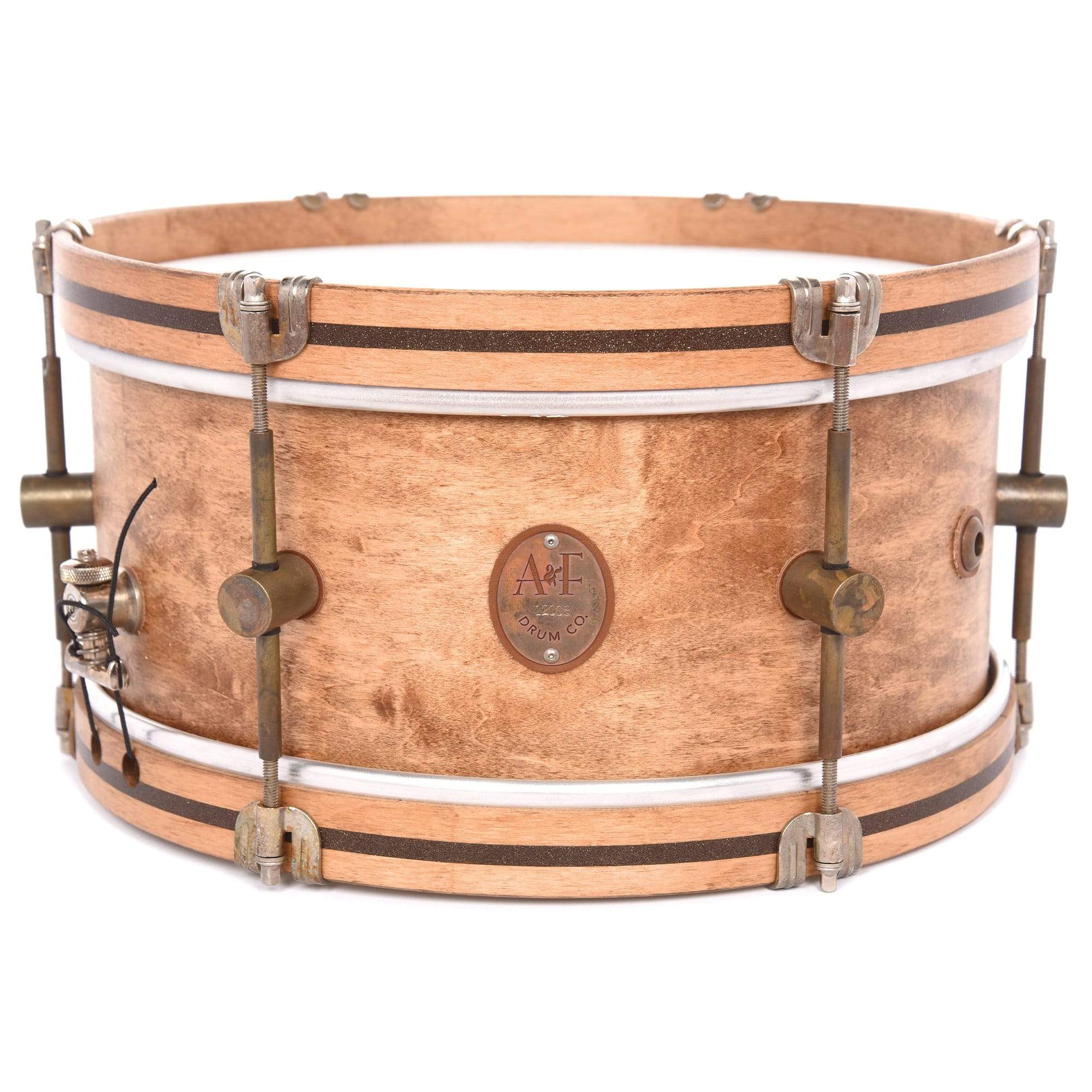 A&F Drum Co. 6.5x14 Field Snare Drum Espresso Maple w/Wood Hoops ...