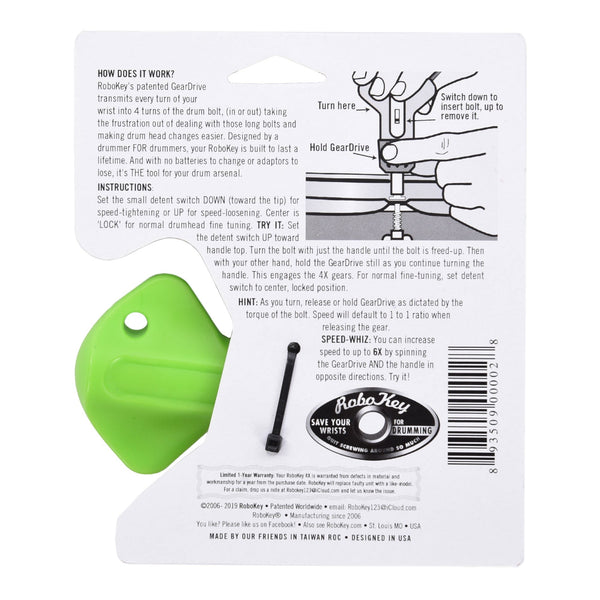 Ahead RoboKey Drum Key w/4x Gear Drive – Chicago Music Exchange