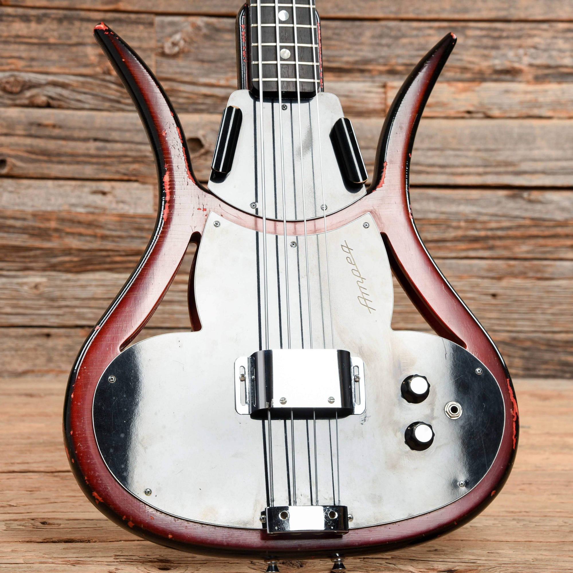 Ampeg ASB-1 Devil Bass Red Burst 1960s – Chicago Music Exchange