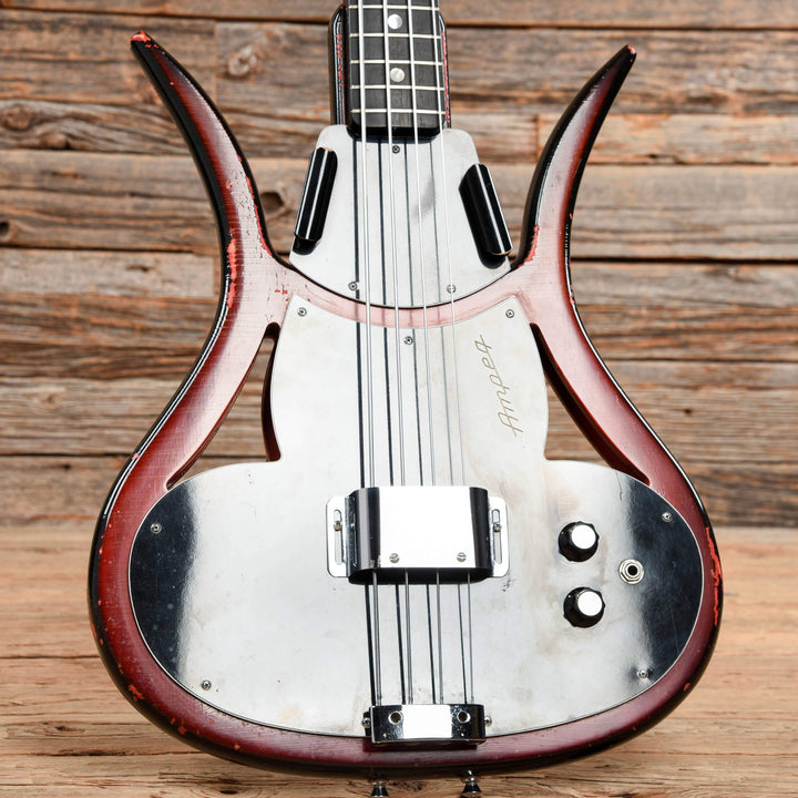 Ampeg ASB-1 Devil Bass Red Burst 1960s – Chicago Music Exchange