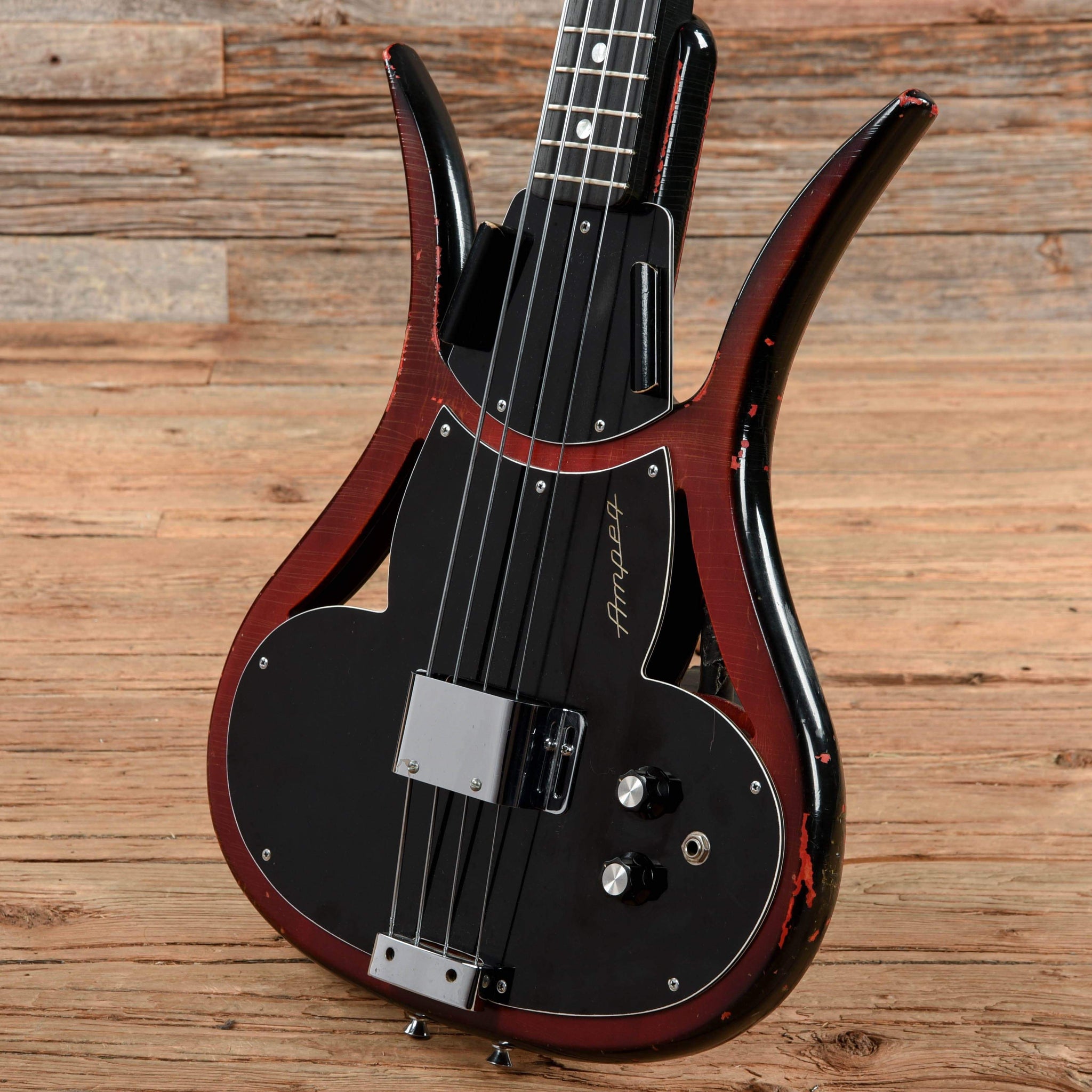 Ampeg ASB-1 Devil Bass Red Burst 1960s – Chicago Music Exchange