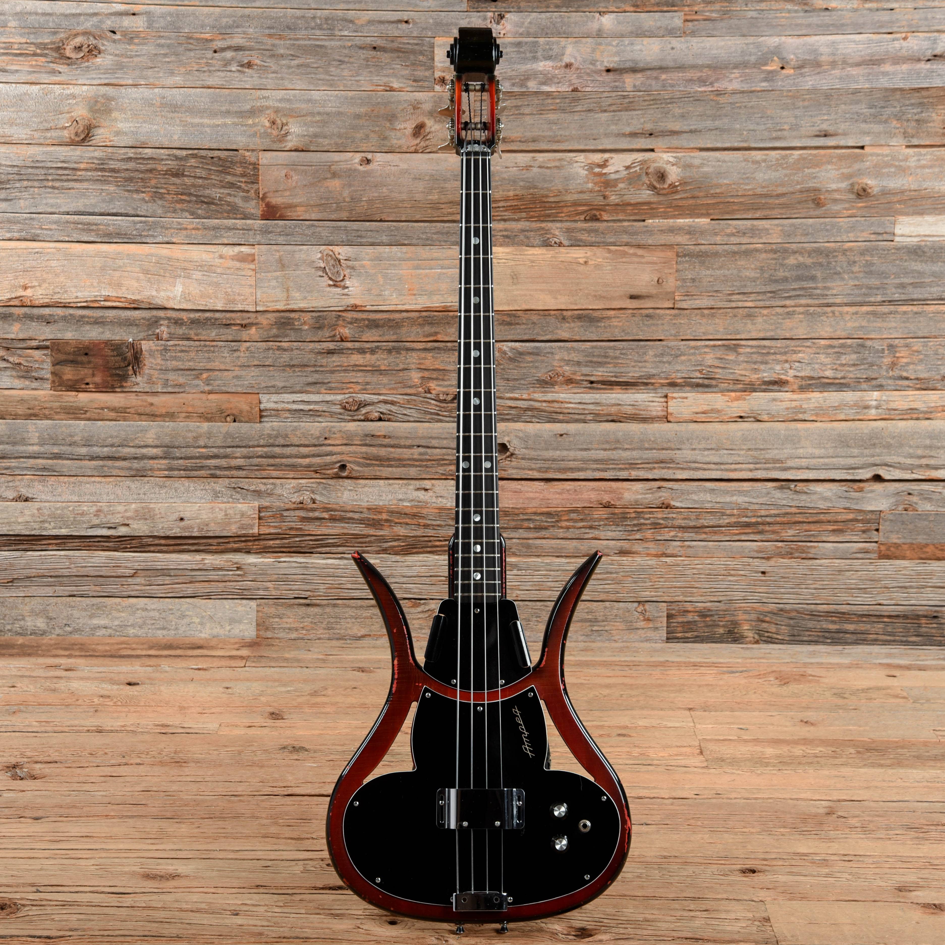 Ampeg ASB-1 Devil Bass Red Burst 1960s – Chicago Music Exchange
