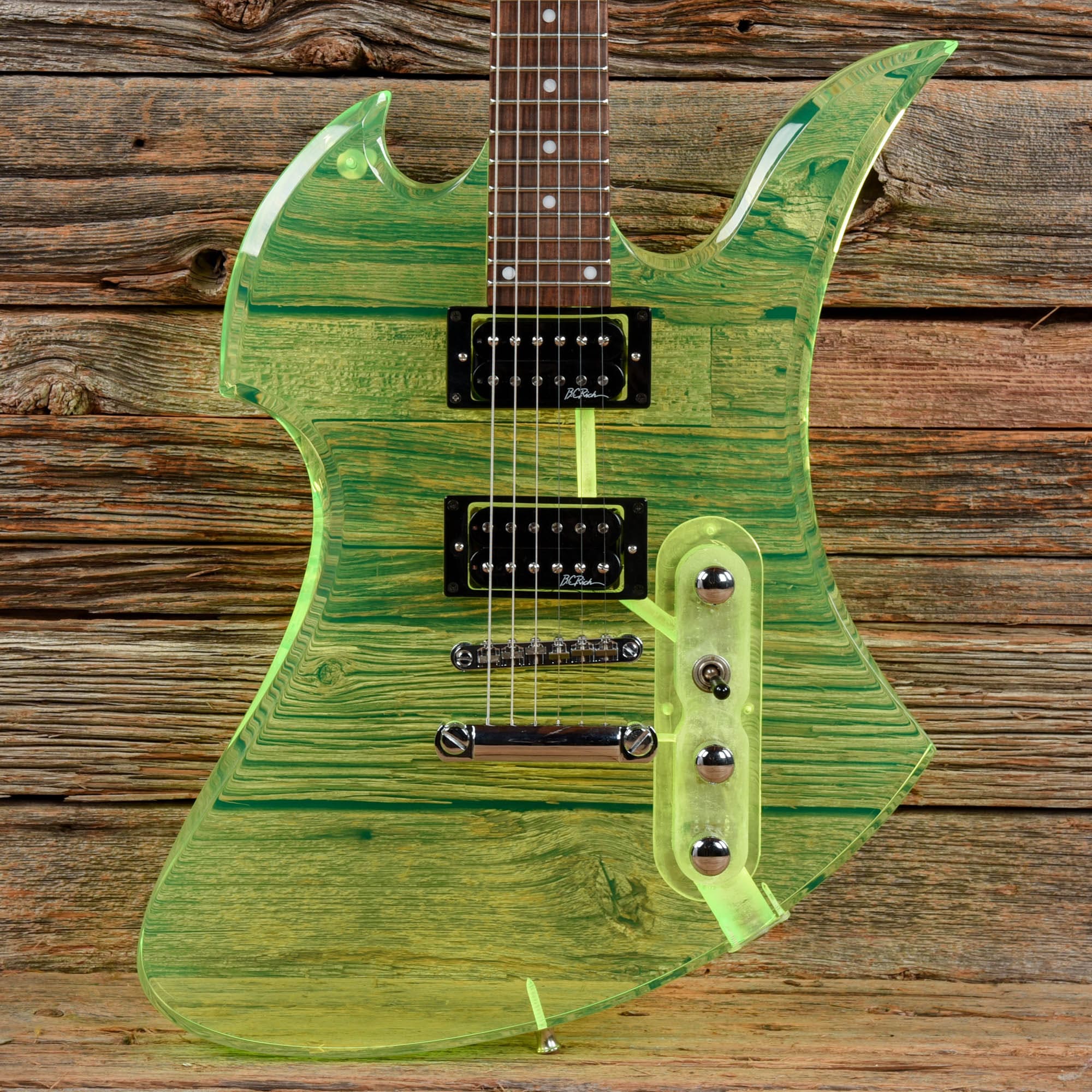 B.C. Rich Mockingbird Lucite Translucent Green – Chicago Music Exchange
