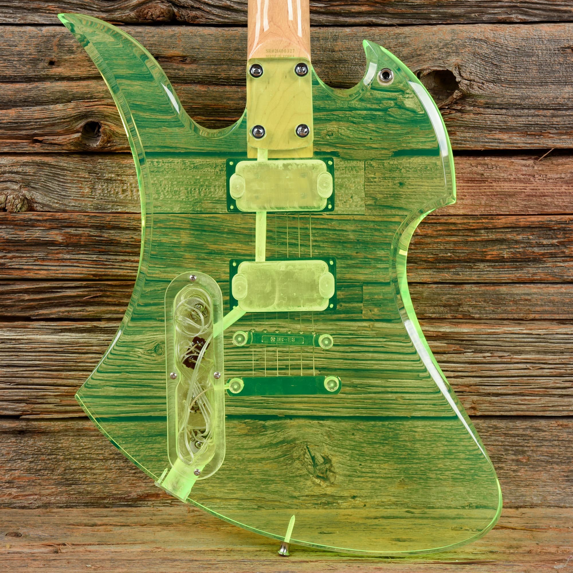 B.C. Rich Mockingbird Lucite Translucent Green – Chicago Music Exchange