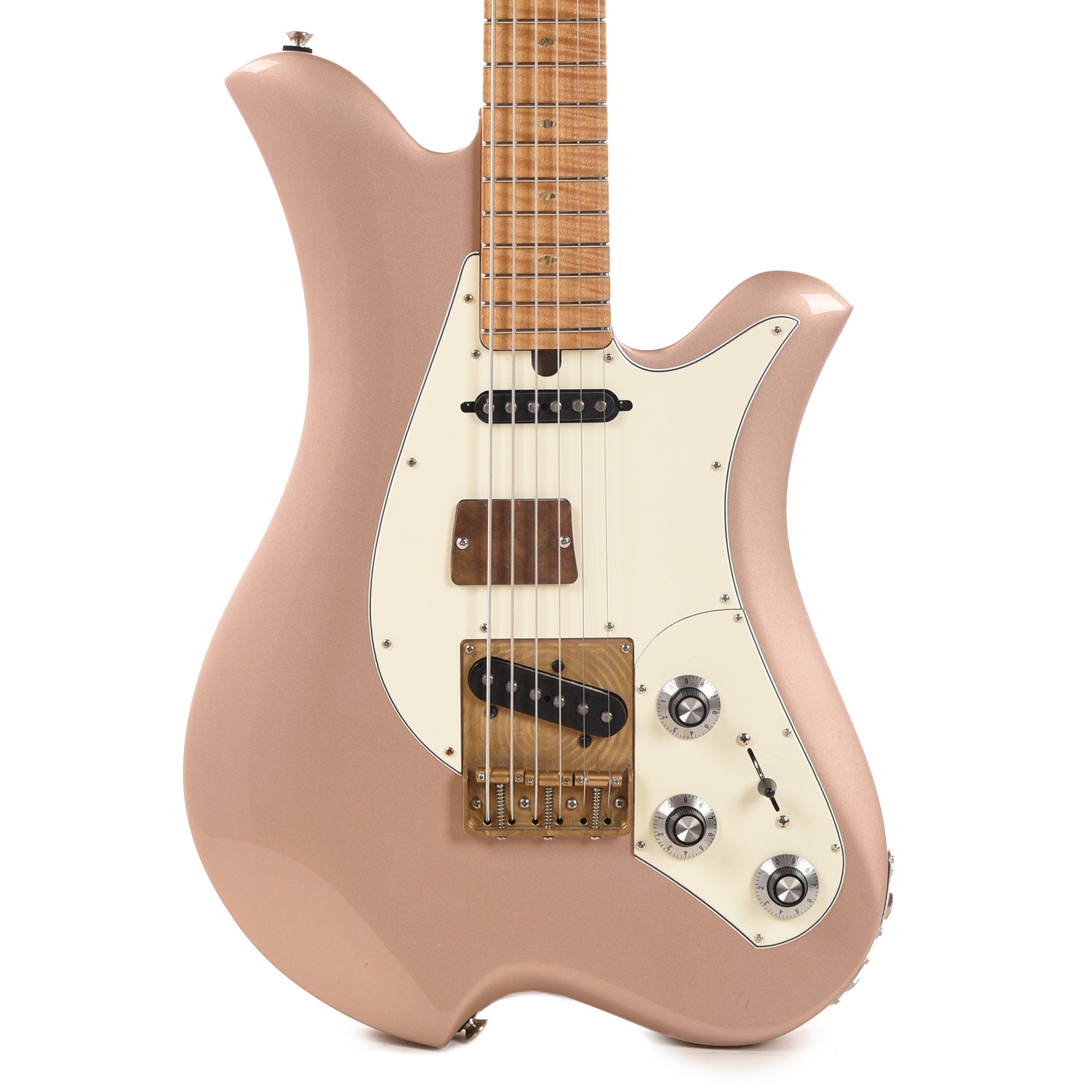 Bacci Dual-Output Baritone Pearl Rose Gold w/Figured Maple Neck ...