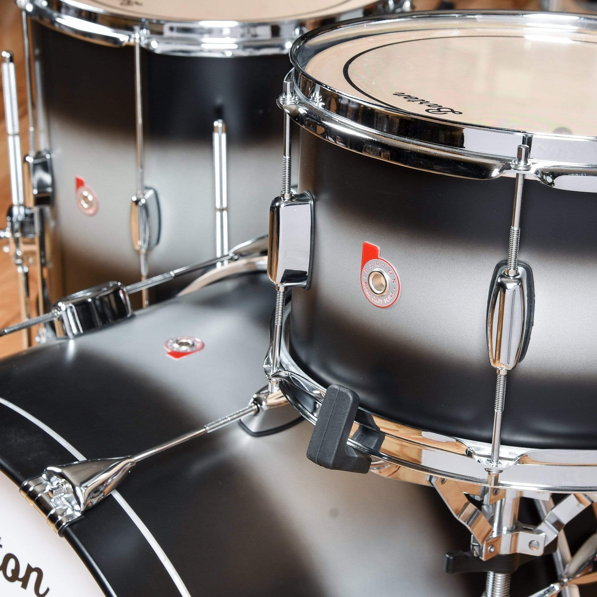 Barton Drum Co. 12/14/20 3pc. Essential Maple Drum Kit Gray/Black Duco ...