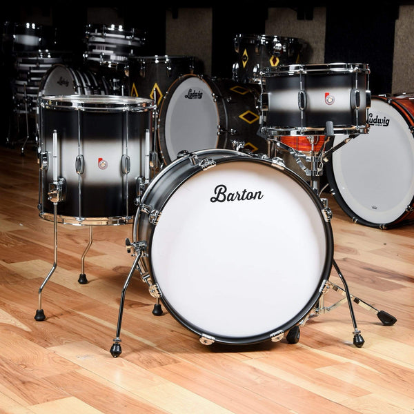 Barton Drum Co. 12/14/20 3pc. Essential Maple Drum Kit Gray/Black Duco ...