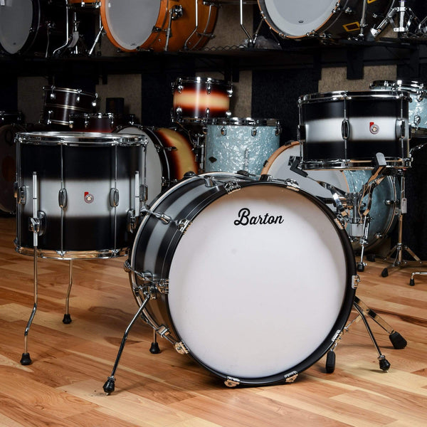 Barton Drum Co. 13/16/22 3pc. Essential Maple Drum Kit Gray/Black Duco ...