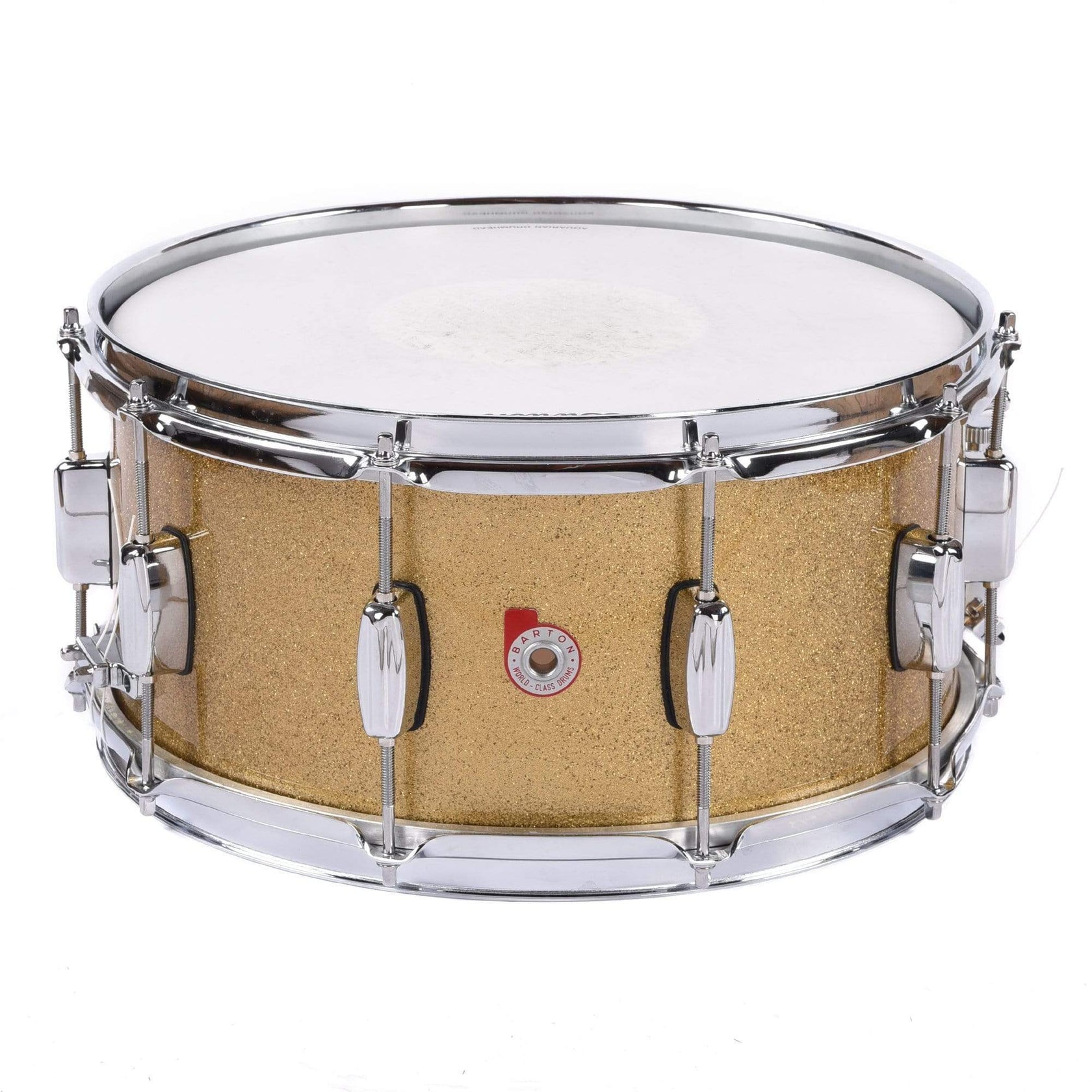 Barton Drum Co. 6.5x14 Maple Snare Drum Ginger Sparkle – Chicago Music ...