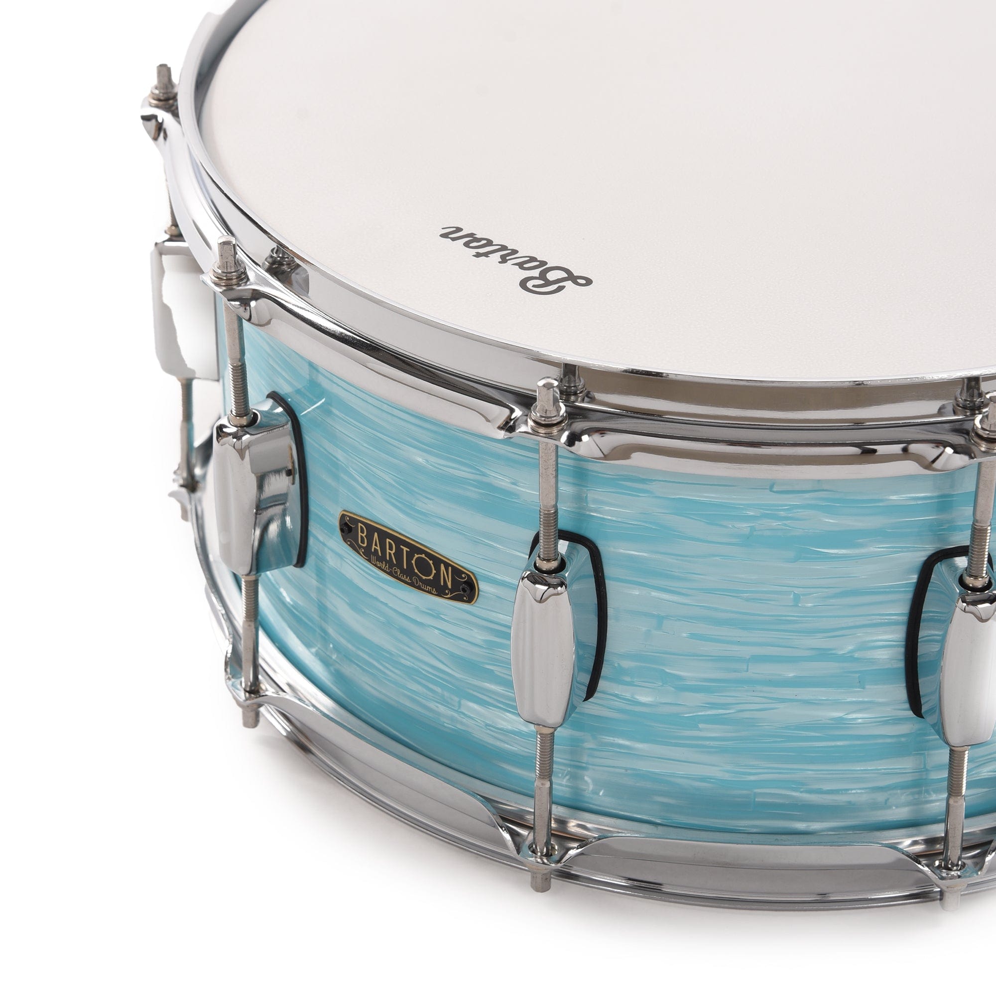 Barton Studio Custom Maple 6.5x14 Snare Drum Sky Blue Oyster – Chicago ...