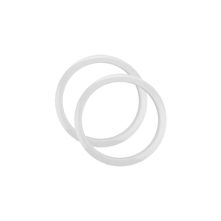 Bass Drum O's 4" Bass Drum Head Reinforcement Ring White (2 Pack Bundl ...