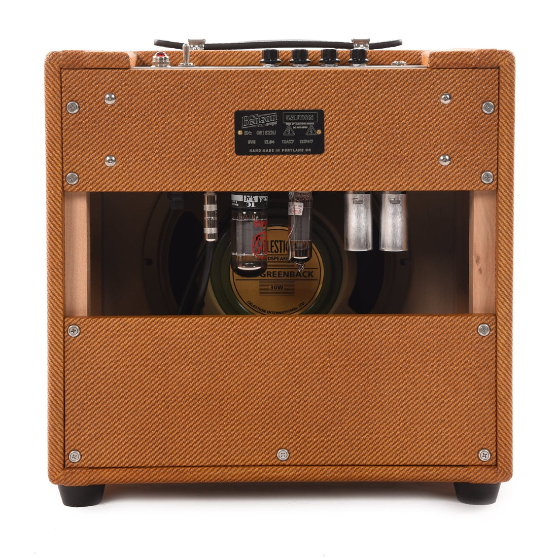 Benson Vinny Reverb 1x10 Combo Amp Tweed w/ Oxblood Grill – Chicago ...
