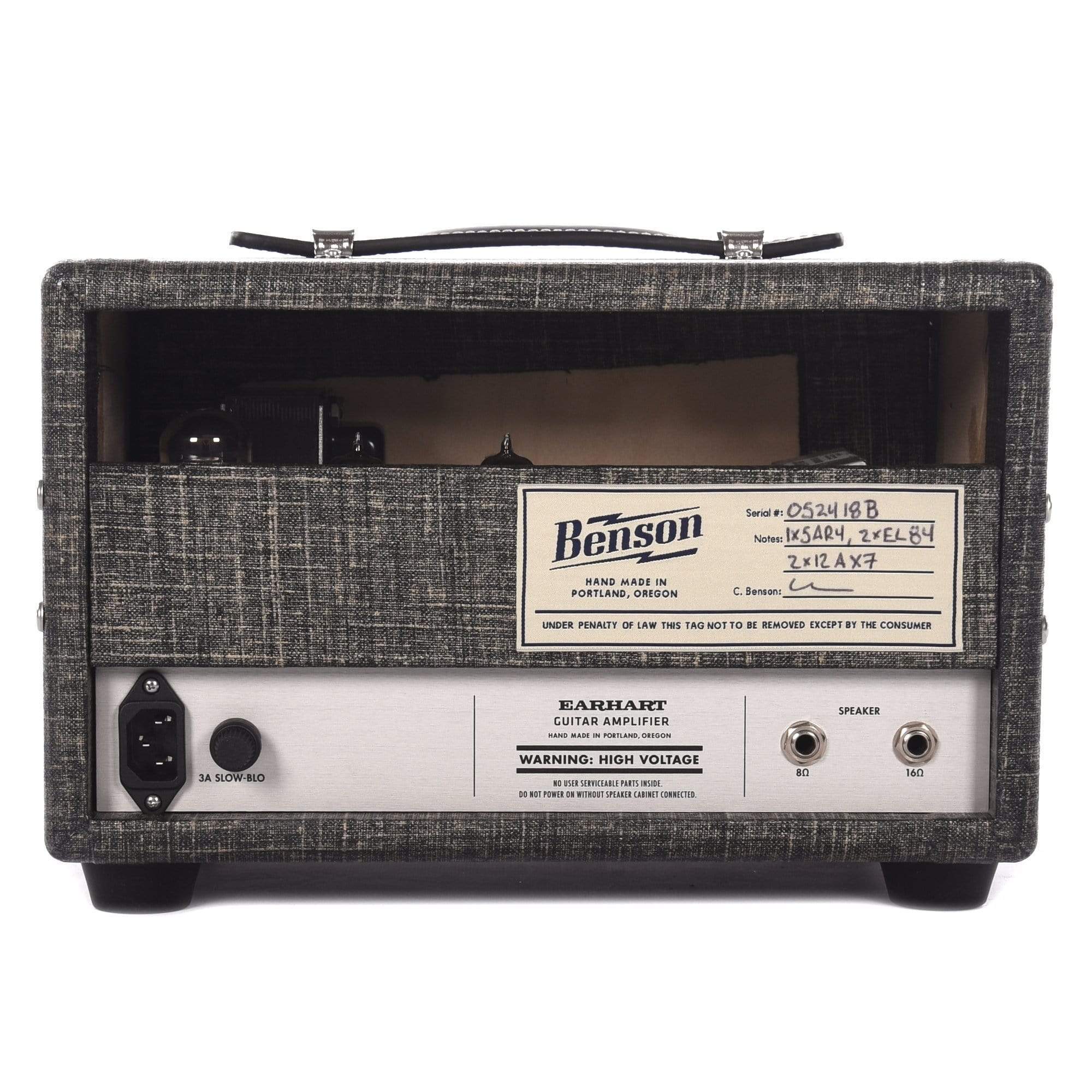 Benson Earhart 15W Guitar Amp Head Night Moves – Chicago Music Exchange