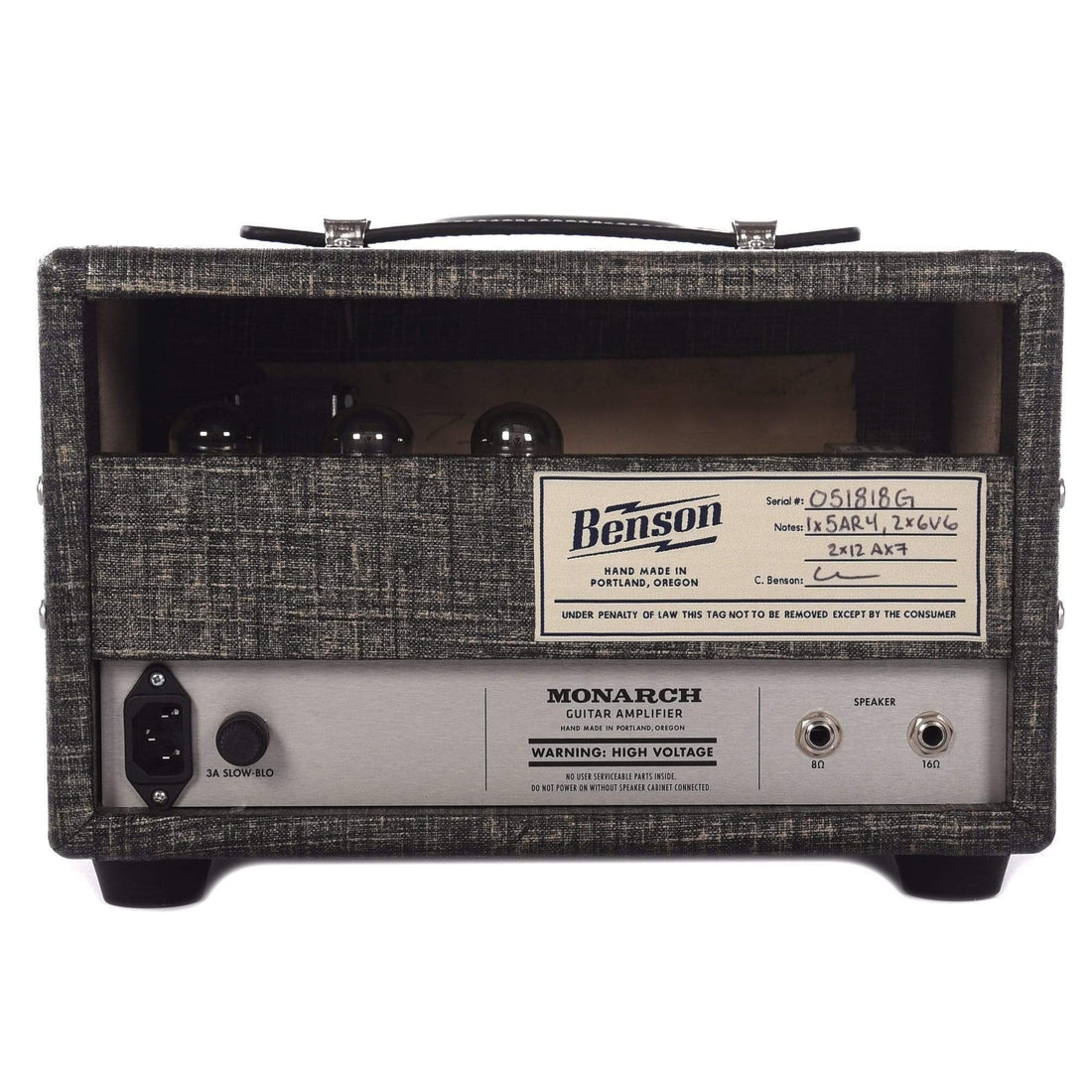 Benson Monarch Guitar Amp Head Night Moves – Chicago Music Exchange