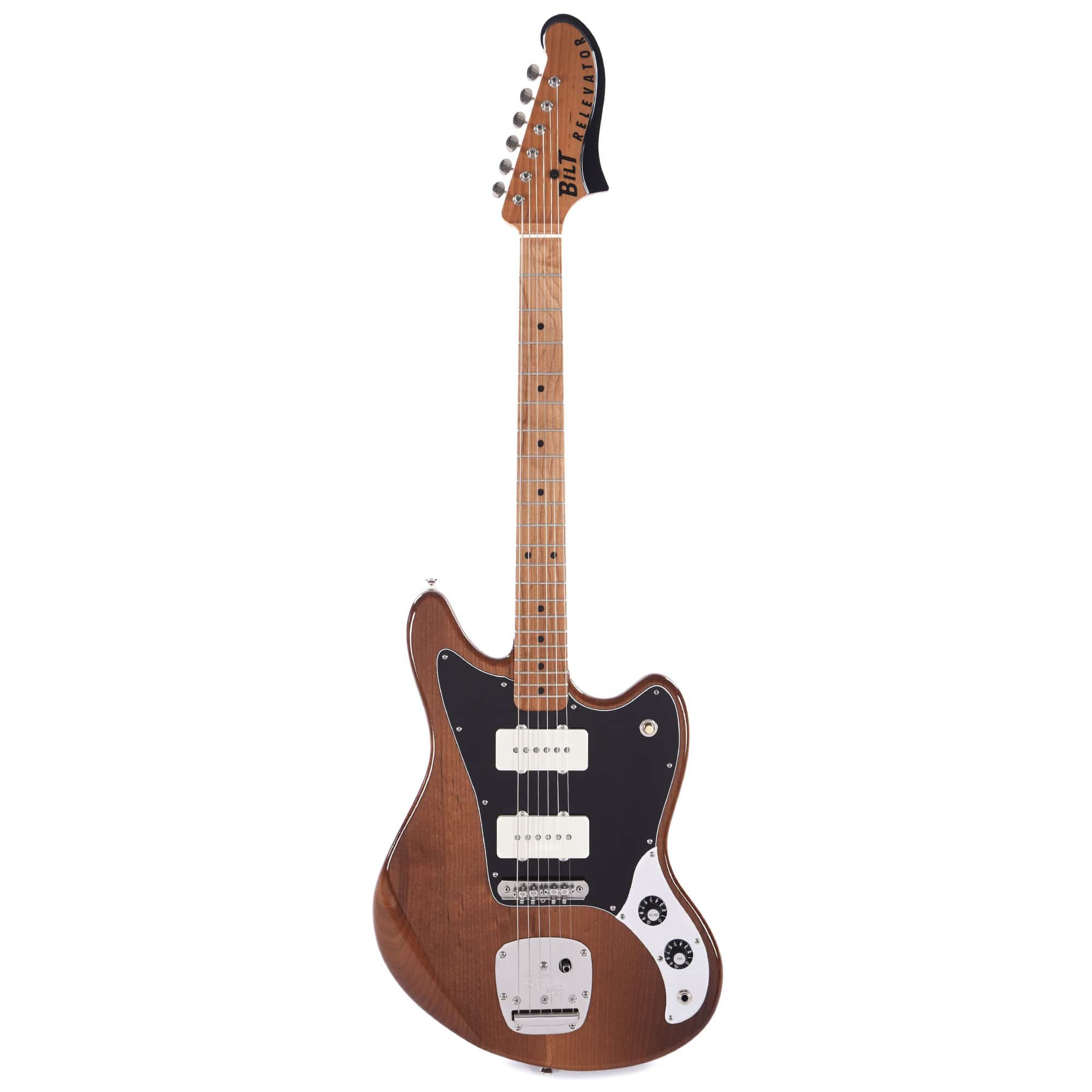 BilT Relevator LS Roasted Cypress Natural Tinted w/Black Pickguard Mas ...