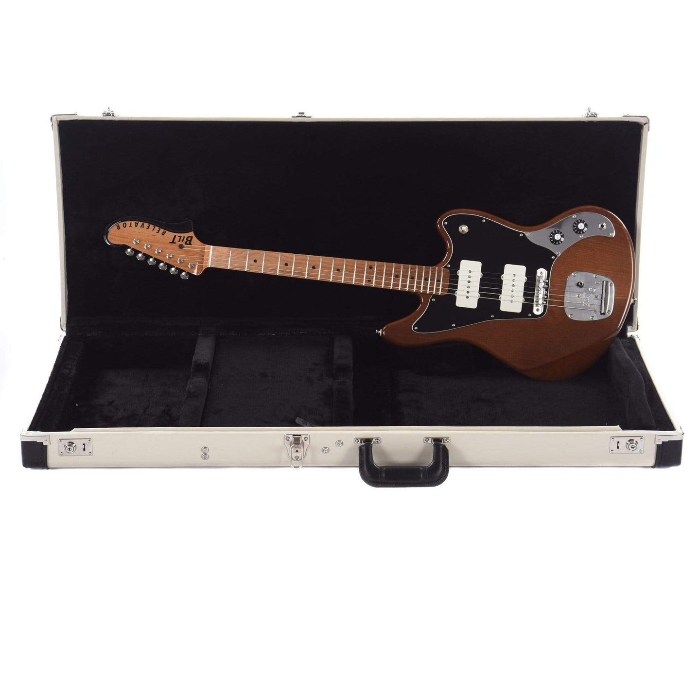 BilT Relevator LS Roasted Cypress Natural Tinted w/Black Pickguard Mas ...