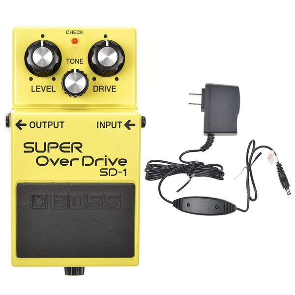 Boss SD-1 Super Overdrive Bundle w/ Boss PSA-120S2 Power Supply ...