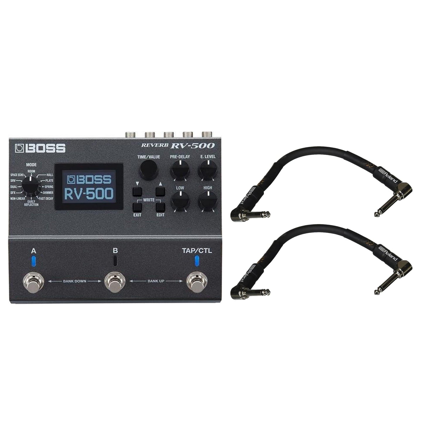 Boss RV-500 Reverb Pedal Bundle w/ 2 Roland Black Series 6 inch Patch – Chicago Music Exchange