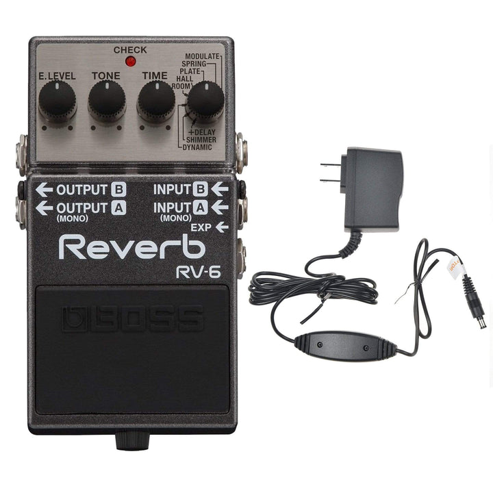 Boss RV-6 Digital Reverb Bundle w/ Boss PSA-120S2 Power Supply – Chicago Music Exchange
