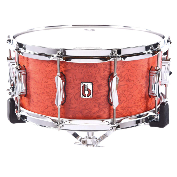 British Drum Co. 6.5x14 Legend Series Snare Drum Buckingham Scarlet ...
