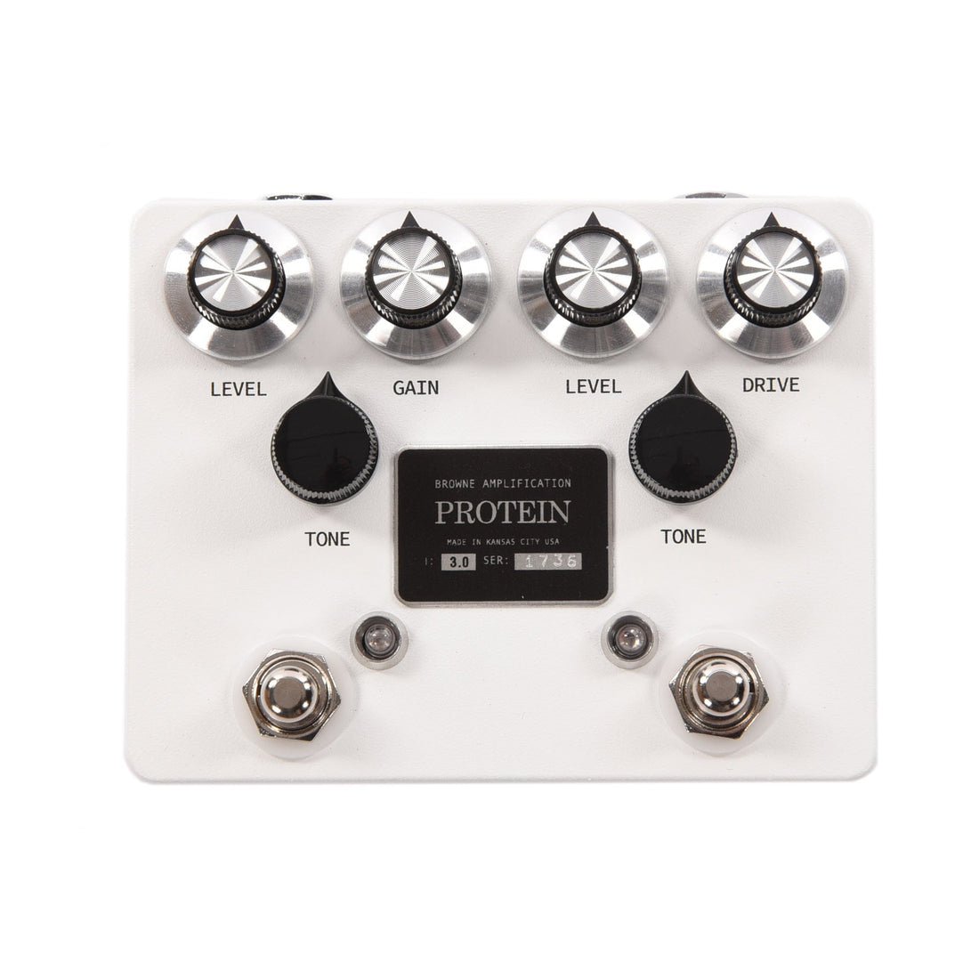 Browne Amplification The Protein Dual Overdrive v3 Pedal White ...