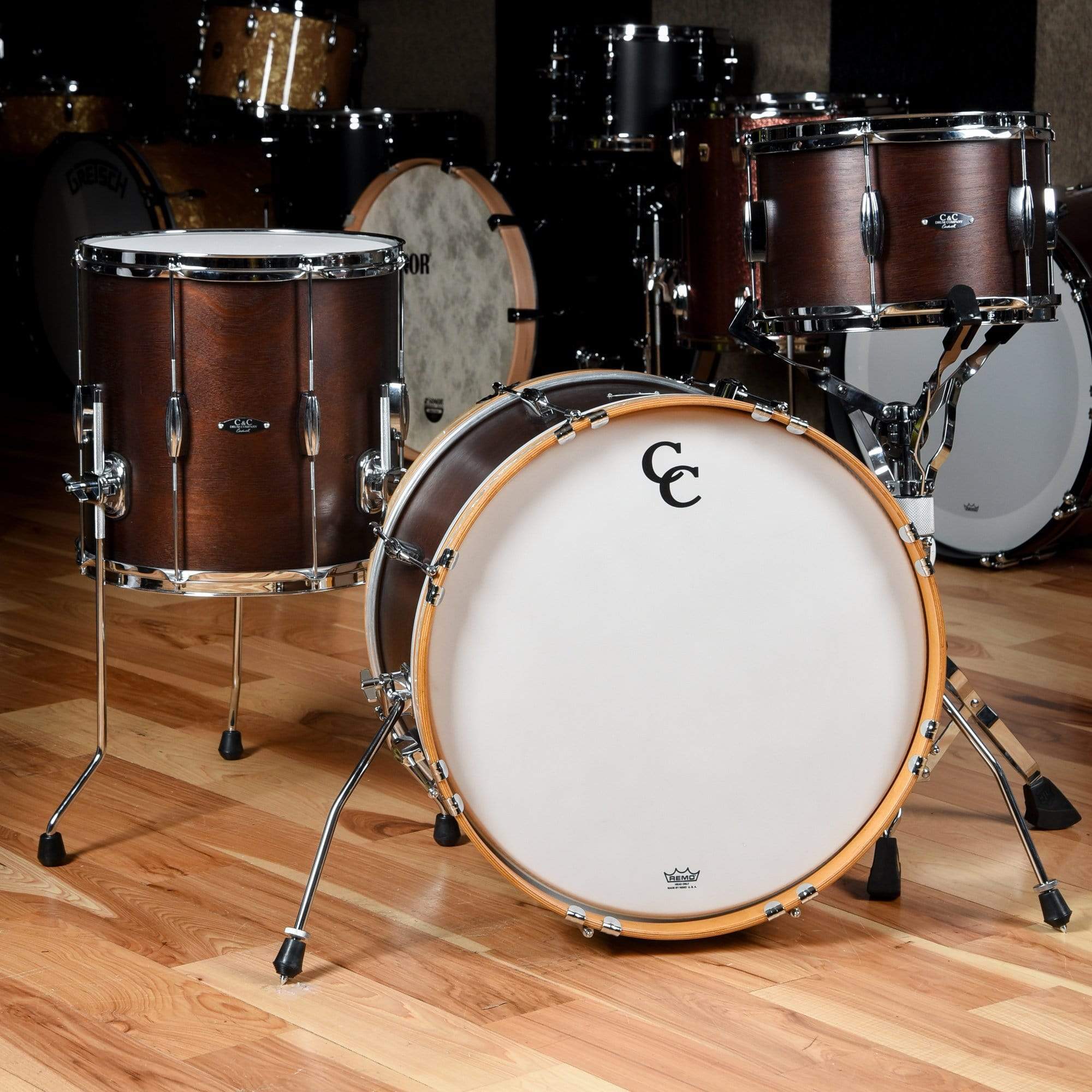 C&C Player Date 1 12/14/20 3pc. Drum Kit Walnut Stain – Chicago Music ...