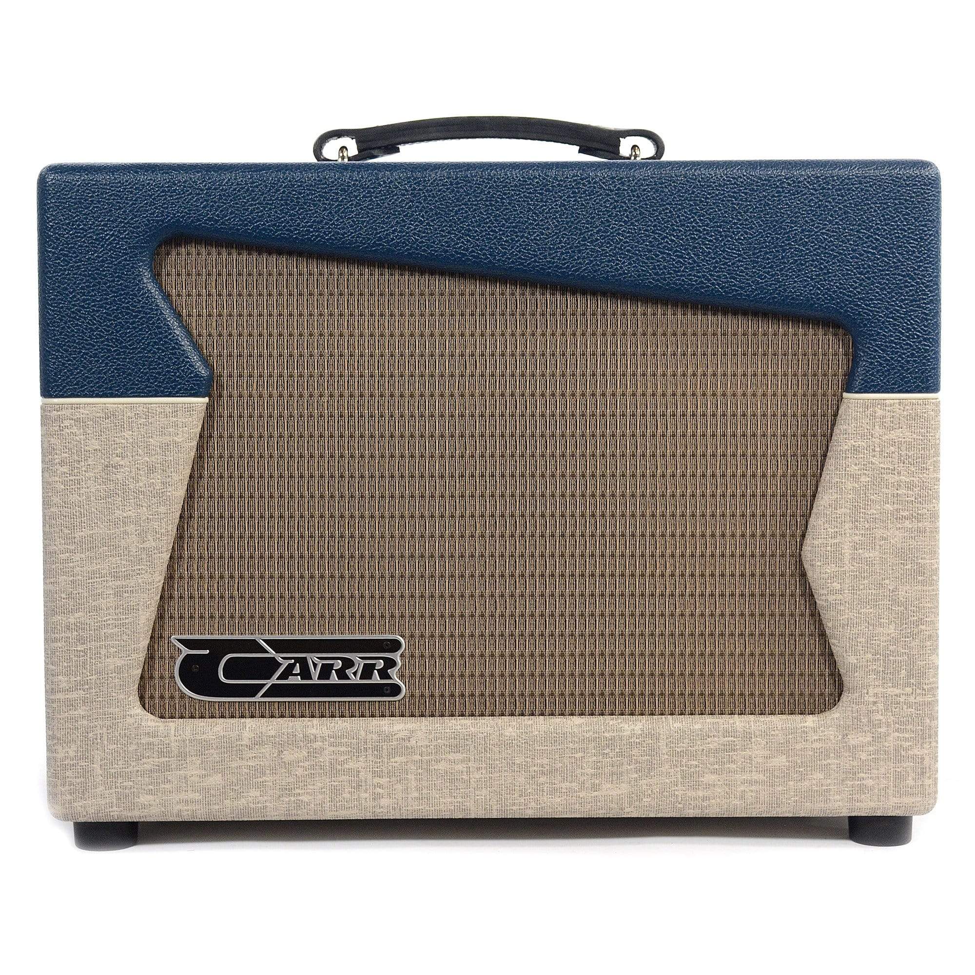 Carr Skylark 12W 1x12 6V6 Reverb Combo Custom 2-Tone Blue & Slub – Chicago Music Exchange