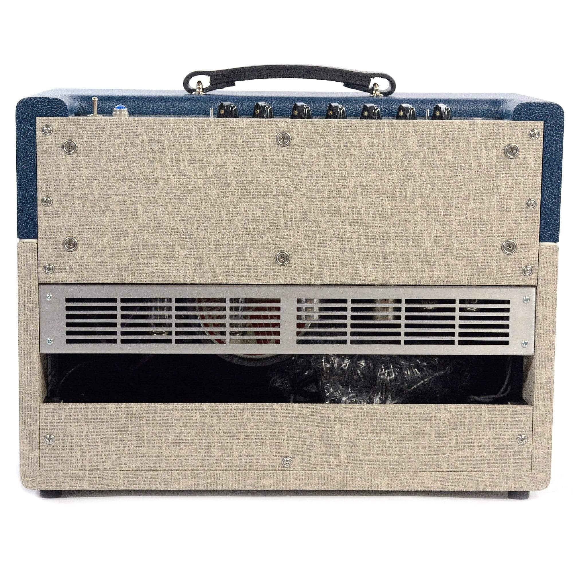 Carr Skylark 12W 1x12 6V6 Reverb Combo Custom 2-Tone Blue & Slub – Chicago Music Exchange