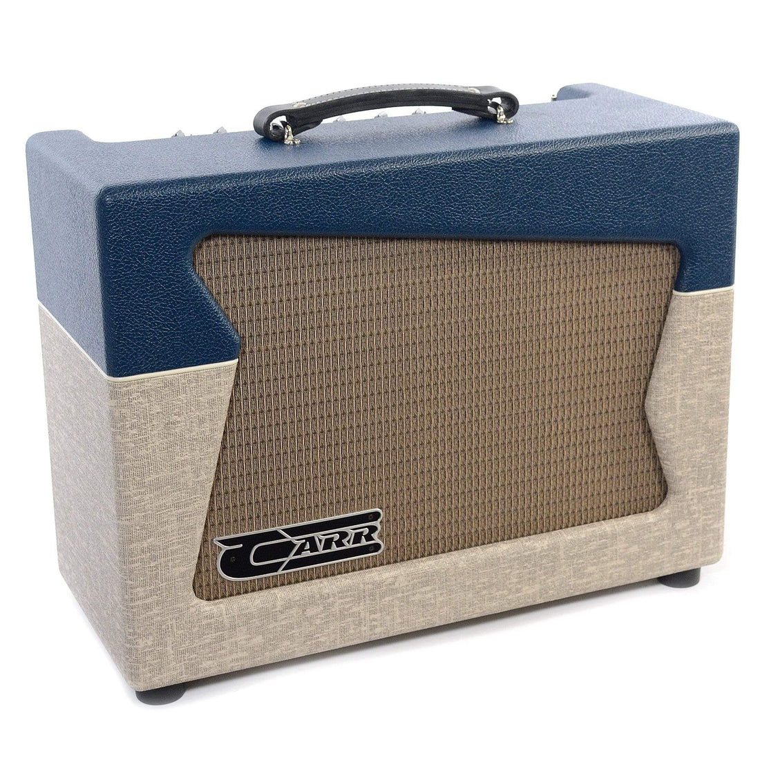 Carr Skylark 12W 1x12 6V6 Reverb Combo Custom 2-Tone Blue & Slub – Chicago Music Exchange