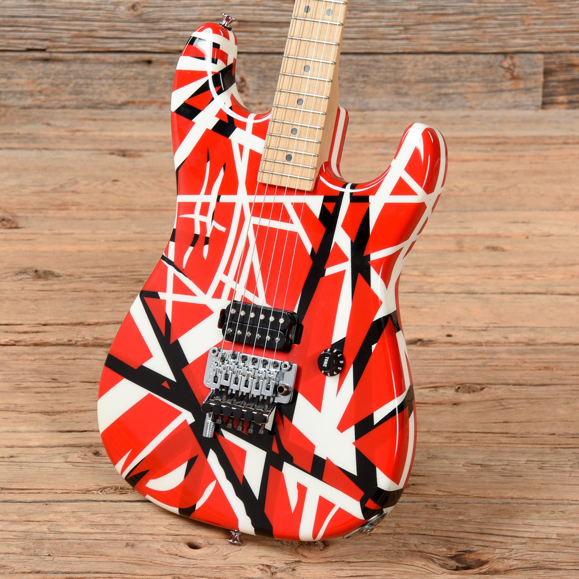 Charvel EVH Art Series Black/Red/White – Chicago Music Exchange