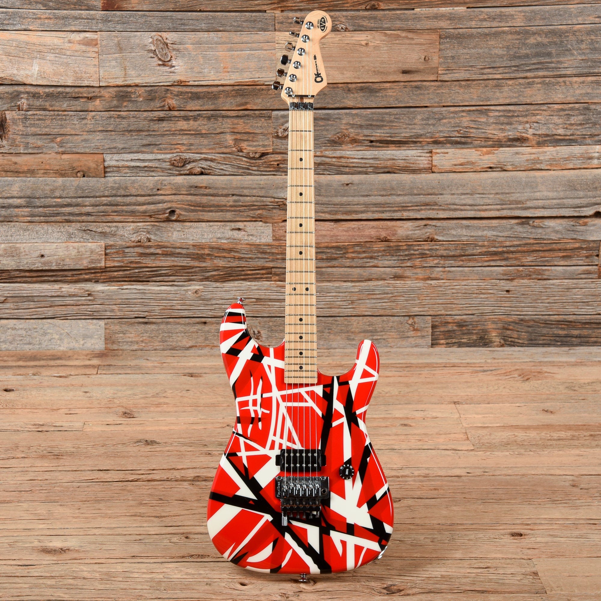 Charvel EVH Art Series Black/Red/White – Chicago Music Exchange