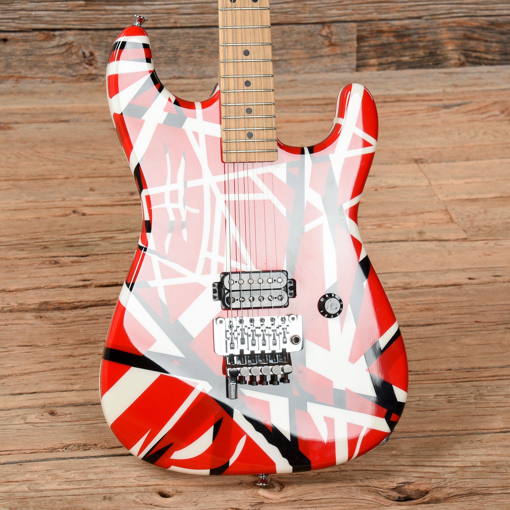 Charvel EVH Art Series Black/Red/White – Chicago Music Exchange