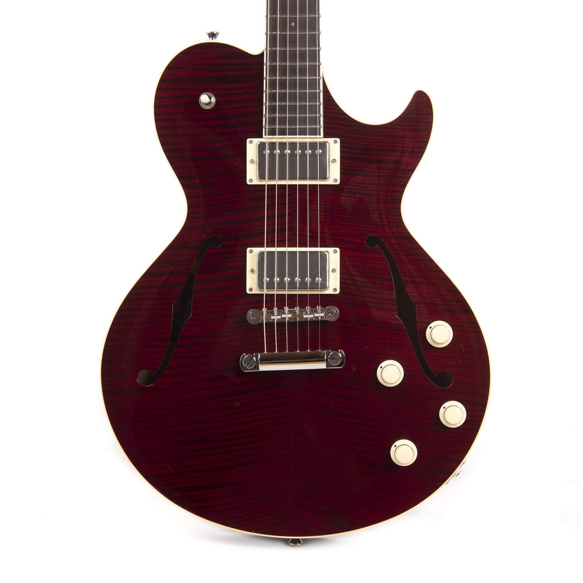 Collings SoCo Deluxe Flame Maple Merlot w/60s Neck Carve, Stainless St ...