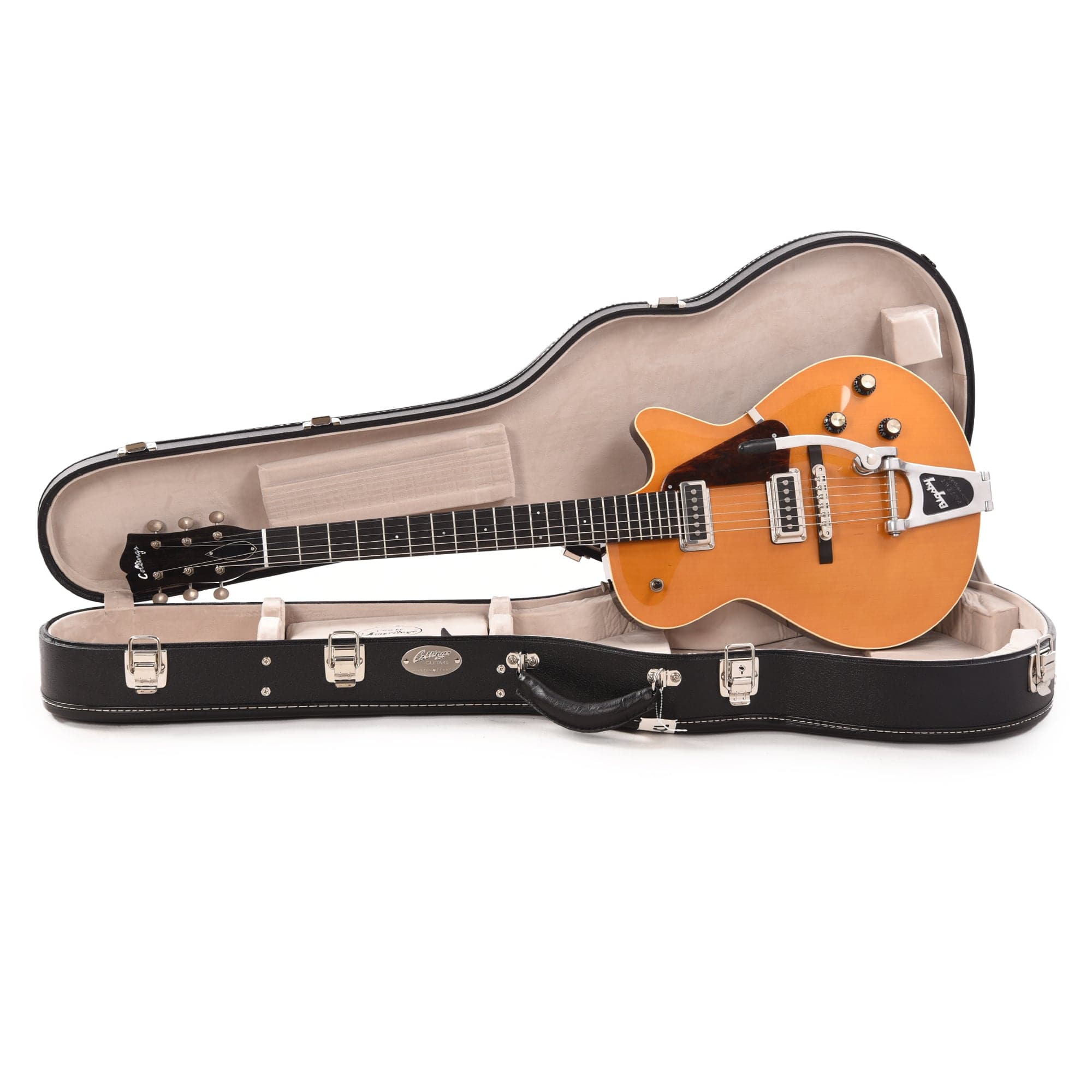 Collings 470 JL Julian Lage Signature Electric Antiqued Blonde w/Bigsb ...